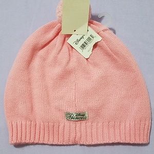 Disney | Accessories | Disney Princess Pink Floral Pompom Hat | Poshmark